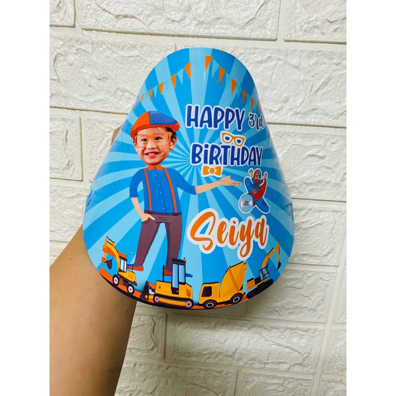 Blippi Party Hat Customized | Shopee Philippines