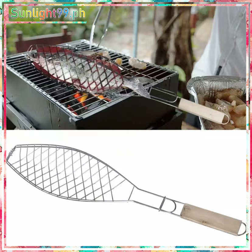 BBQ/Portable Non-Stick Grill Clip Single Barbecue Fish Rack/Stainless ...