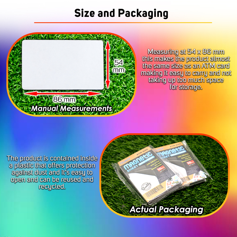 Quaff Pre-cut card Magnetic Sheet (10 sheets) | Shopee Philippines