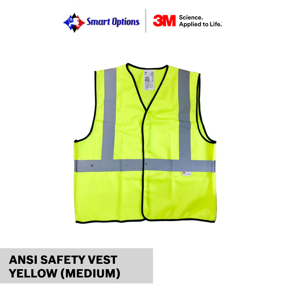 3M SAFETY VEST ANSI MEDIUM (YELLOWGREEN) | Shopee Philippines