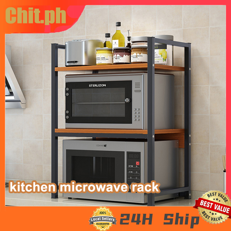 CHIT 1/2 Tier Modern Style Large Capacity Mini Kitchen Storage Rack ...