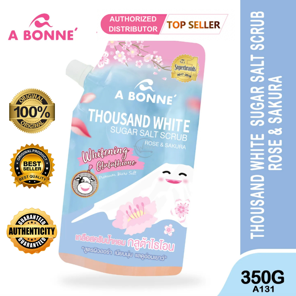 Abonne Thousand White Sugar Salt Scrub 350G - Rose & Sakura ( A131 ...