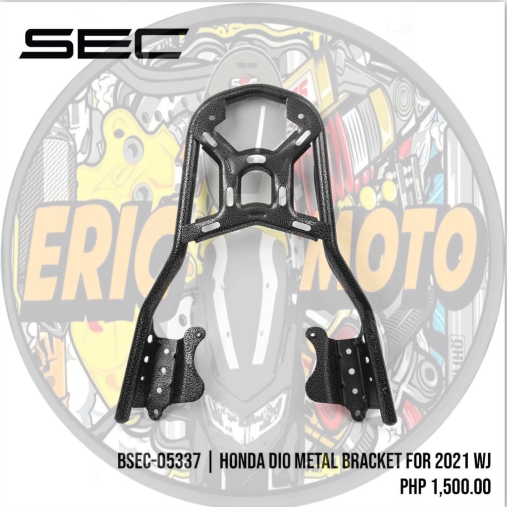 SEC HONDA DIO METAL BRACKET FOR 2021 universal top box bracket | Shopee ...