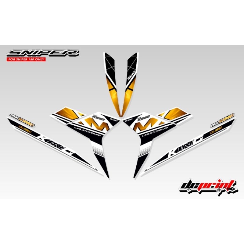 Stock Decal for Sniper 150 V1 - V2 Mx Malaysian Design Exciter | Shopee ...