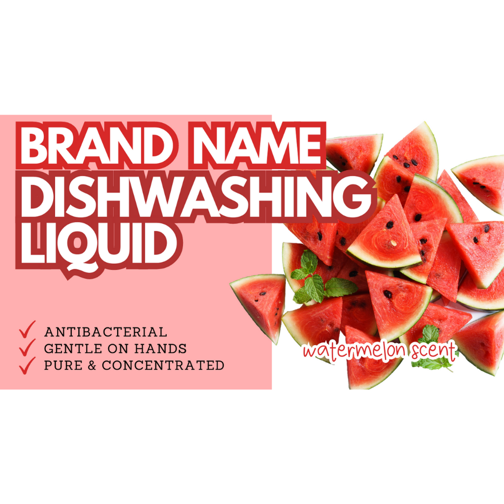 Customized Dishwashing Liquid Sticker Label Own Branding | Shopee ...