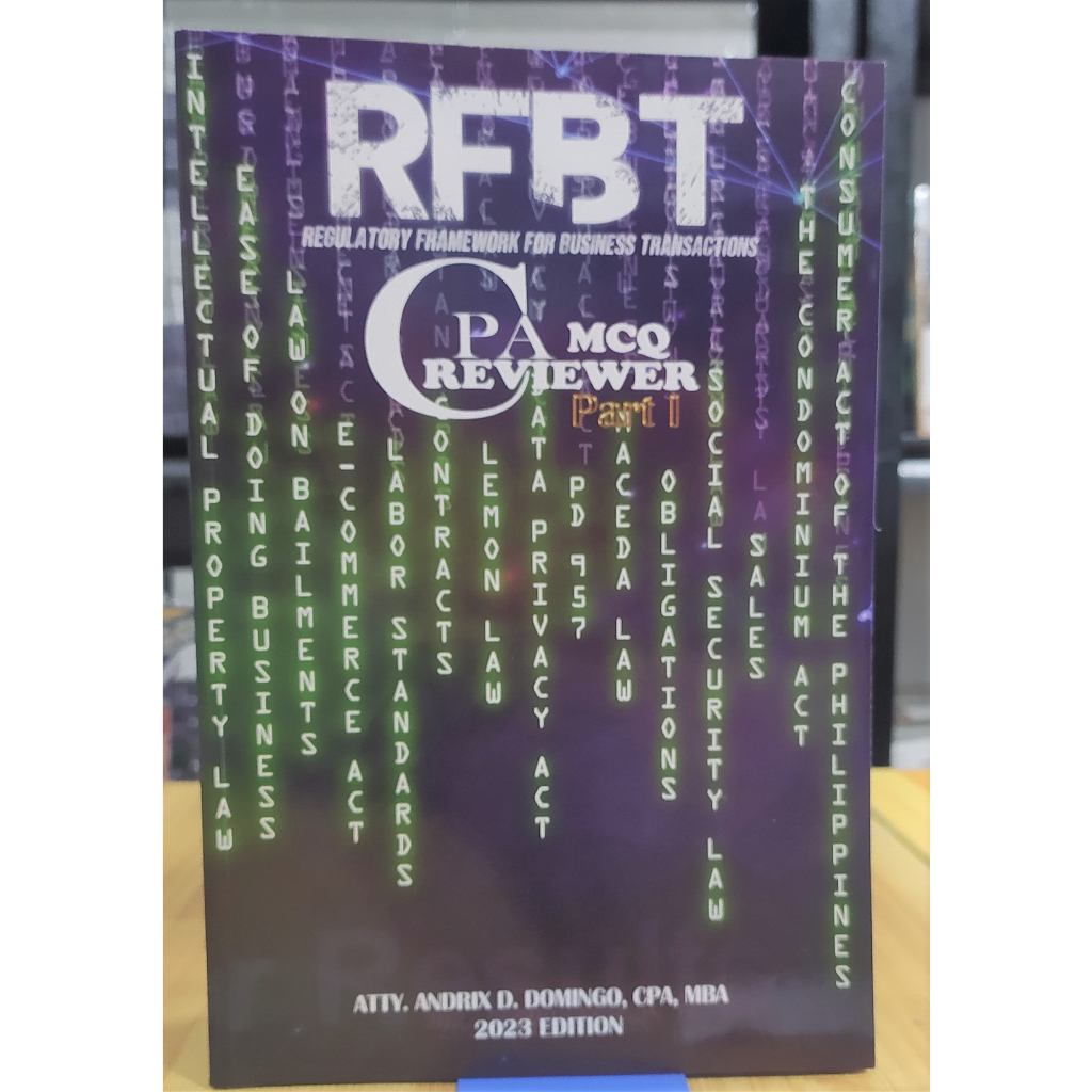 (RFBT) Regulatory Framework for Business Transactions CPA, MCQ Reviewer ...