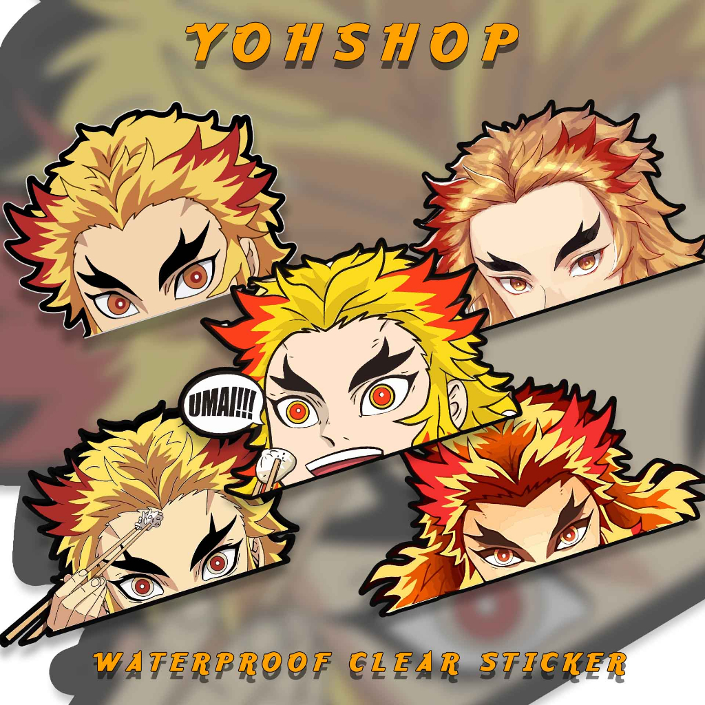Demon Slayer Hashira Decal | Rengoku | Anime Waterproof Stickers ...