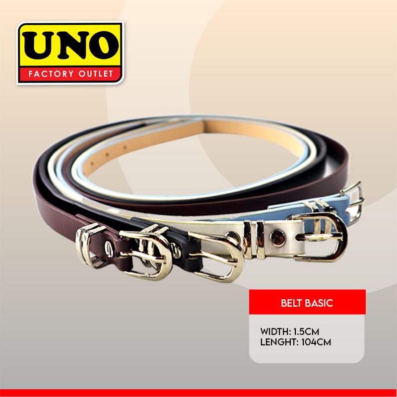 UNO LADIES BASIC BUCKLE BELT(RANDOM COLOR) | Shopee Philippines