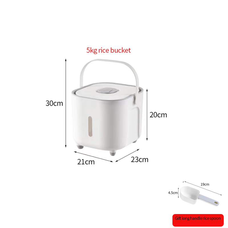 10kg/5kg Rice Dispenser and Storage with measuring cup insect-proof ...