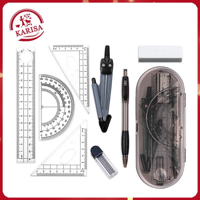 8PCS/Set Math Drawing Compass Ruler Kit for Architects Engineers ...