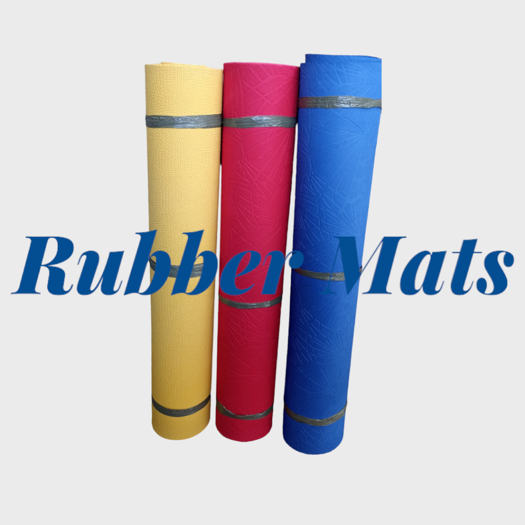 6mm Colored Rubber Floor Mats 2ft by 4 ft- Ultimate Comfort, Safety ...