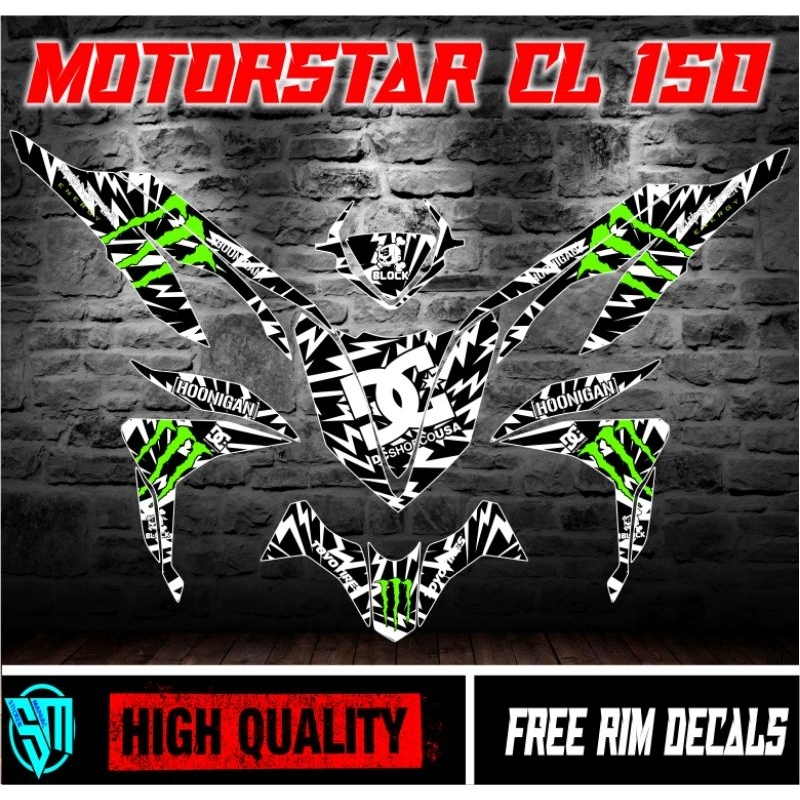 Motorstar CL 150 full body decals, Laminated | Shopee Philippines