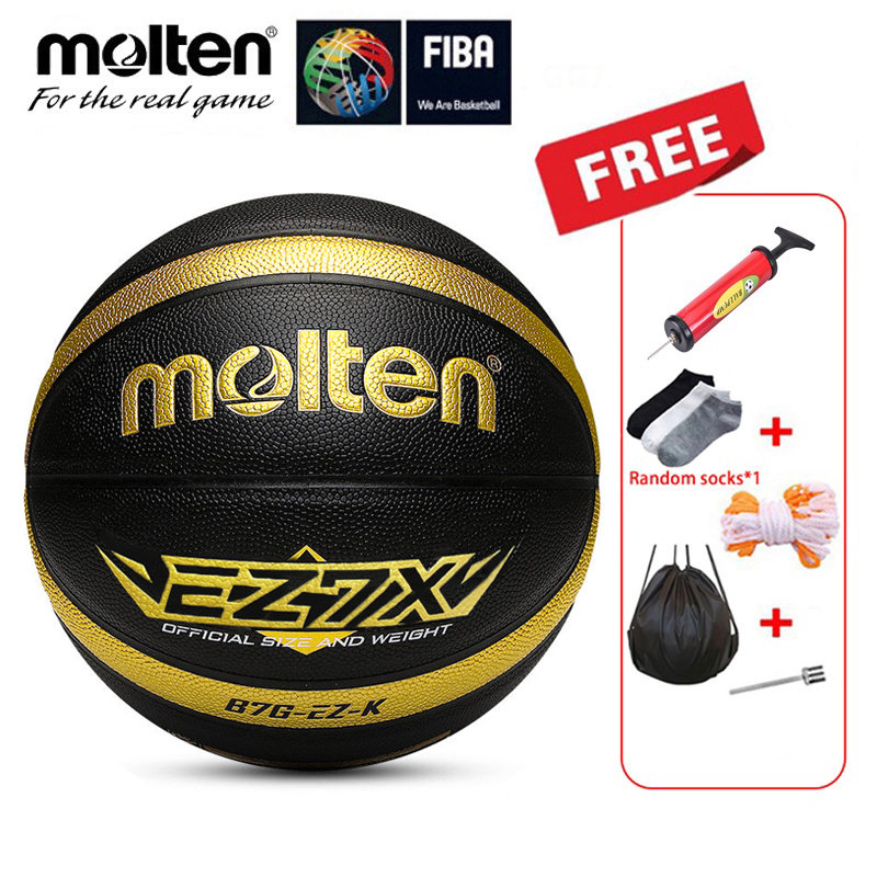 Molten EZ7X Basketball B7G-EZ-K Basketball Size 7 With Premium ...