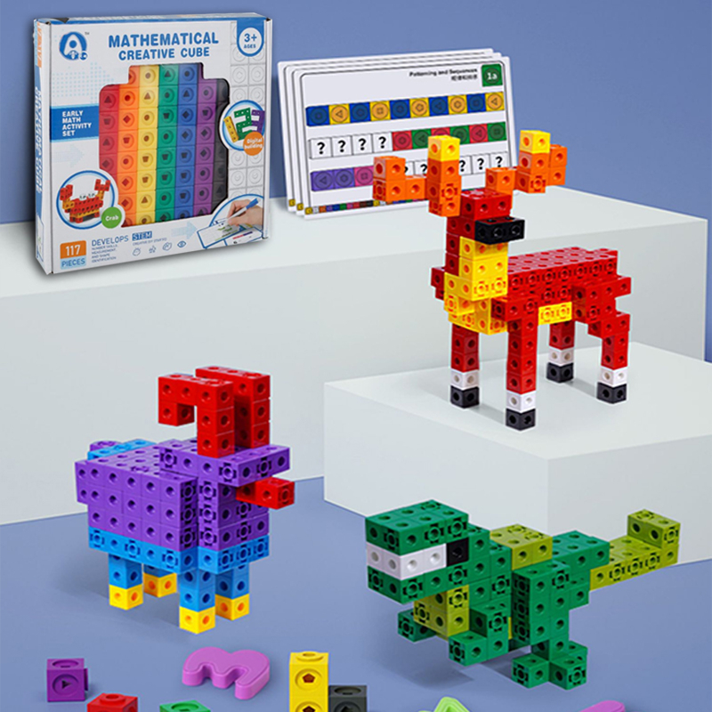 Linking Cubes with Activity Cards Set Numberblocks Math Link Cubes Snap ...