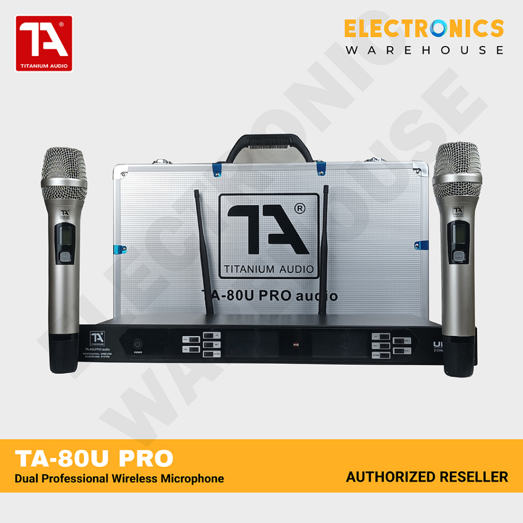 Titanium Audio TA-80U PRO Dual Professional Wireless Microphone ...