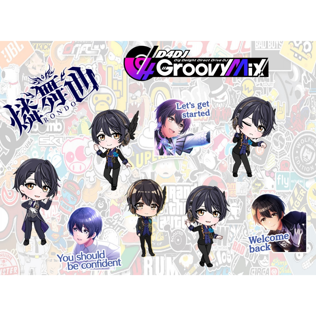D4DJ Groovy Mix - Vinyl Waterproof Sticker | Shopee Philippines
