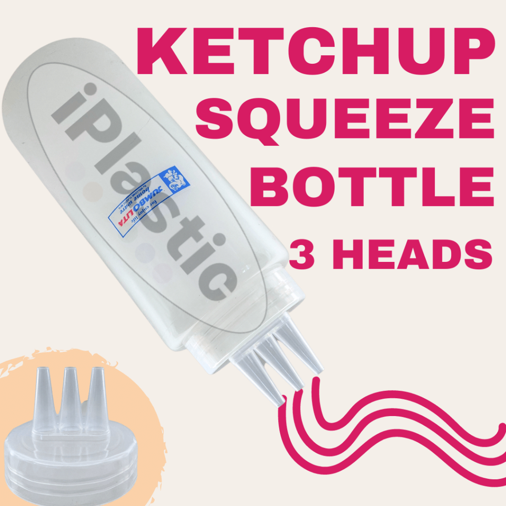 iPlastic. Squeeze bottle 3 hole plastic 650ml takoyaki ketchup bottle ...