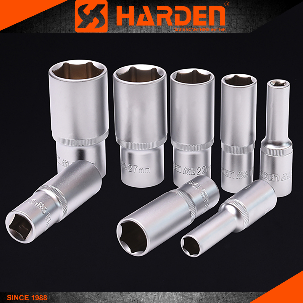 Harden 8mm - 32mm1/2" Hexagon Deep Socket Chrome Vanadium 1/2" Hexagon ...