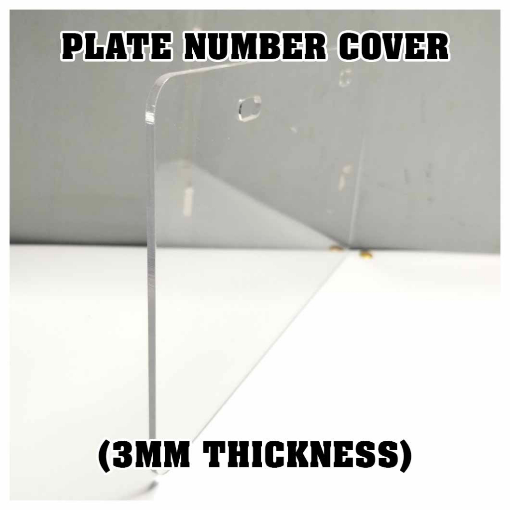Motorcycle Plate Number Cover - New LTO Standard Size - makapal - iwas ...