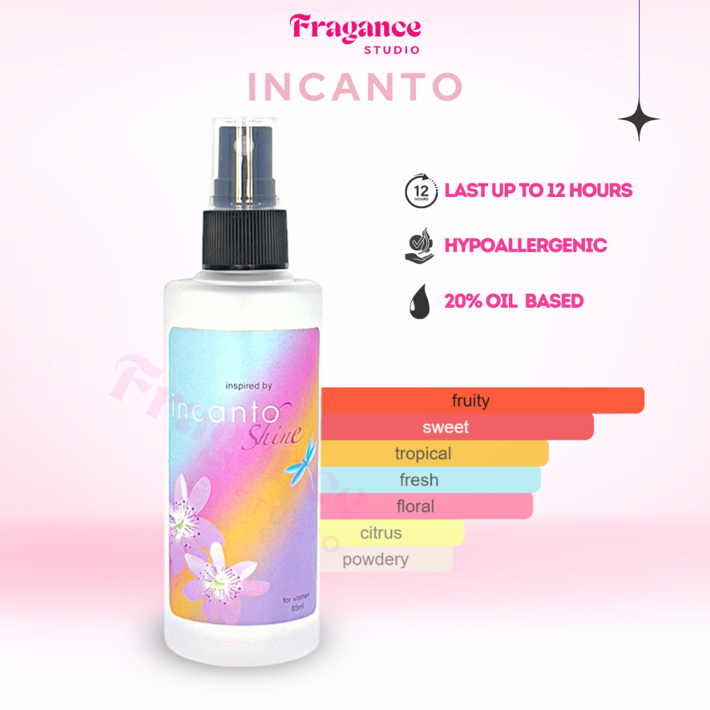 Incanto Perfume Long Lasting for Women (85ML&35ML Oil Based) | Shopee ...
