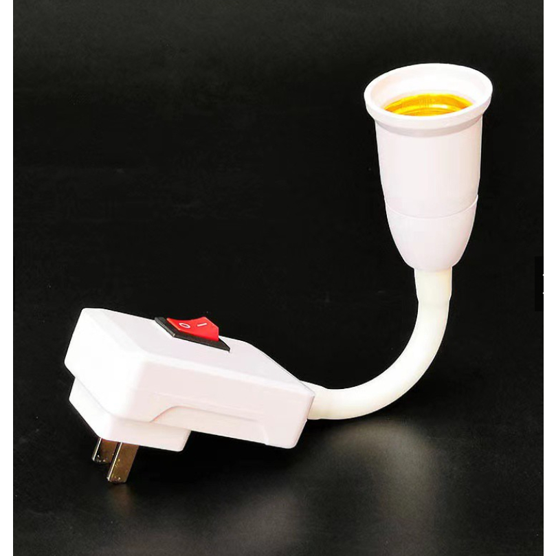 Jack Bulb Socket Base Lamp Holder LED Light Adaptor with On/Off Switch ...