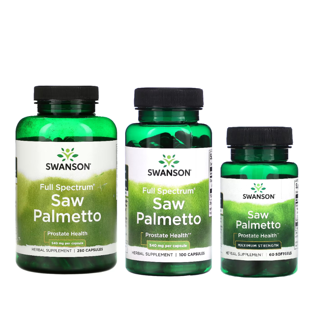 Swanson, Full Spectrum Saw Palmetto, 540 mg, 100 or 250 Capsules or ...