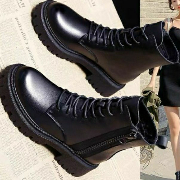 【7】-4CM New Mid Calf Korean Style Boots For Women | Shopee Philippines