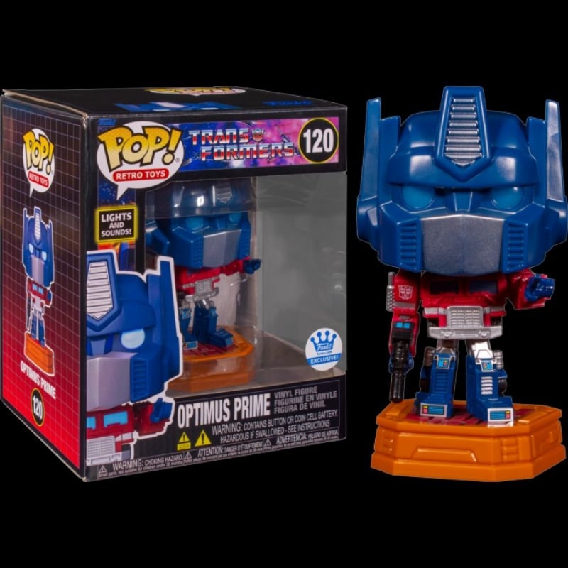 Funko Pop! Retro Toys : Transformers - Optimus Prime Lights and Sound 6" (Funko Shop Exclusive ...