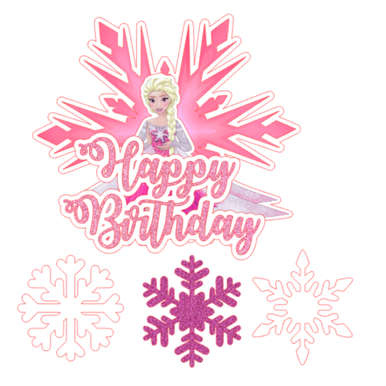 Elsa Frozen Cake Topper Set | Shopee Philippines