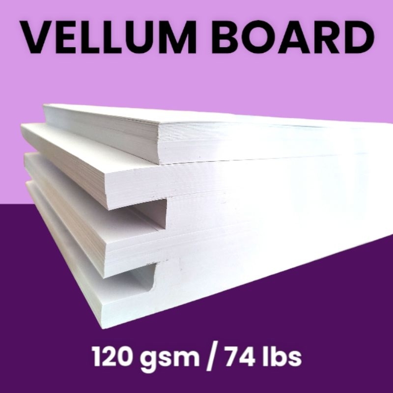 VELLUM BOARD BRISTOL 120gsm 100's/50's MANIPIS ITO. CARTOLINA ANG KAPAL ...