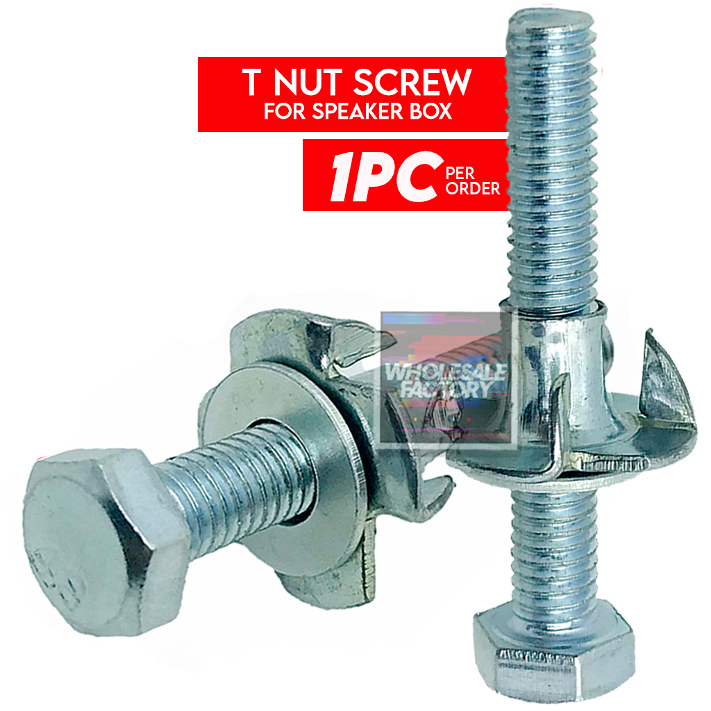 WF T-Nut Screw Set – Stainless Steel for Speaker Box / Baffle Box ...