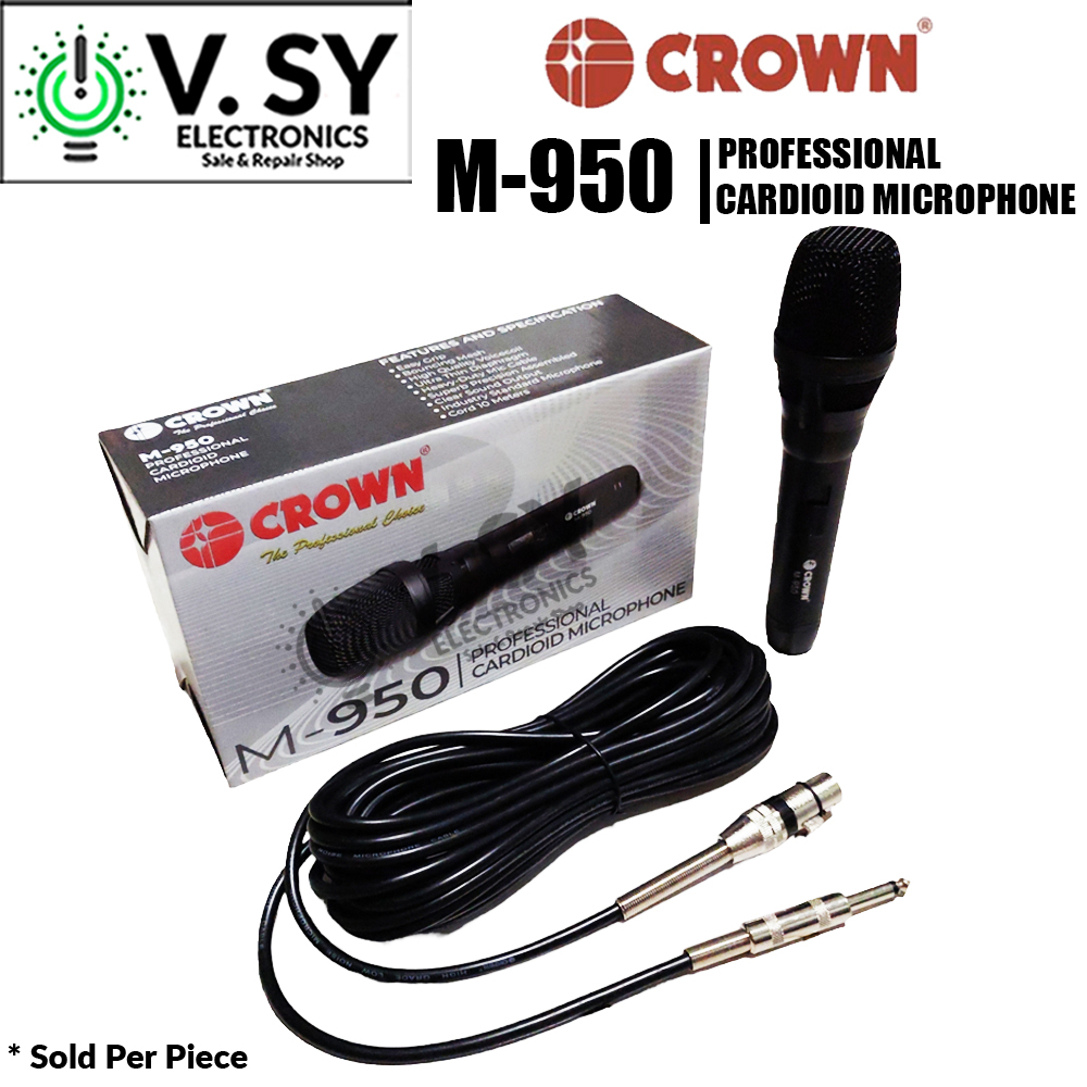 CROWN M-950 Professional Cardioid Microphone | Shopee Philippines