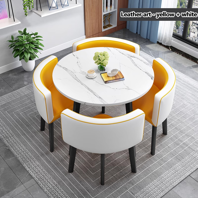MC Diameter 80CM + four stools office leisure small round table ...