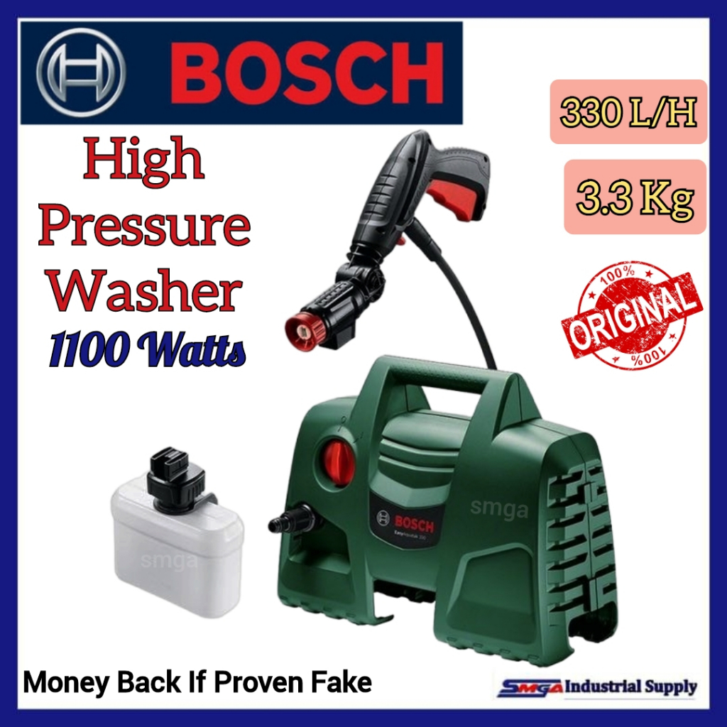 BOSCH Easy Aquatak 100 High Pressure Washer 1100W Power Cleaner Sprayer ...