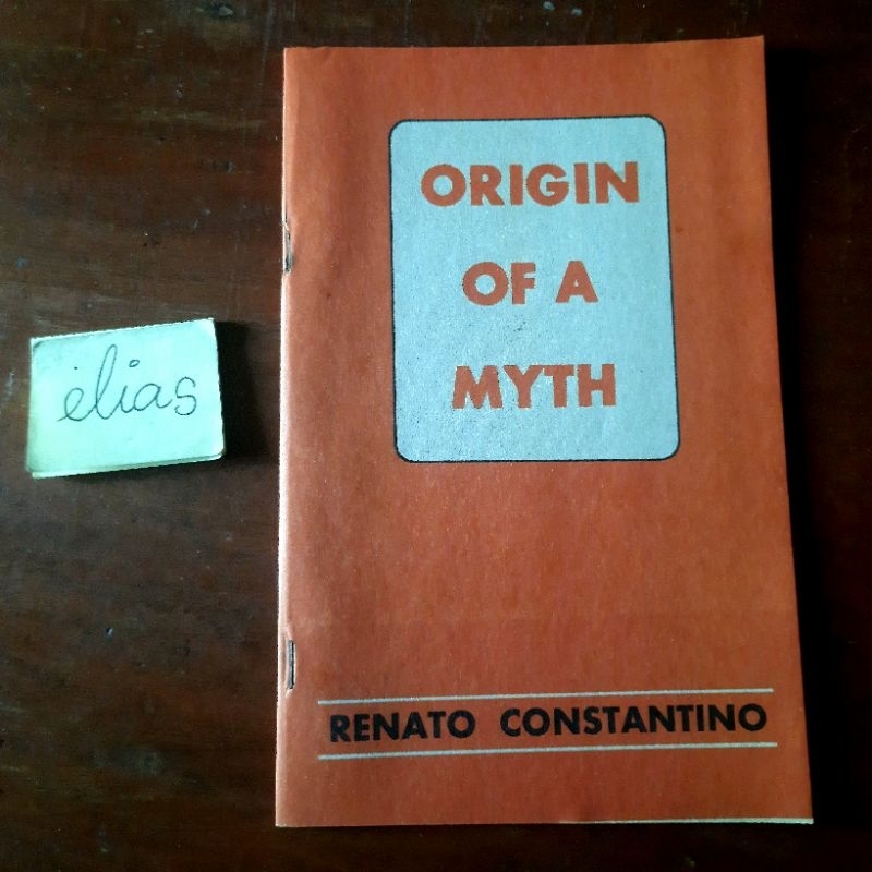 Origin of a Myth - Renato Constantino | Shopee Philippines