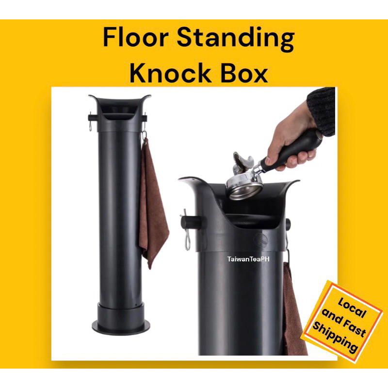 White or Black Knock Box for Espresso Grounds Commercial Floor Standing ...