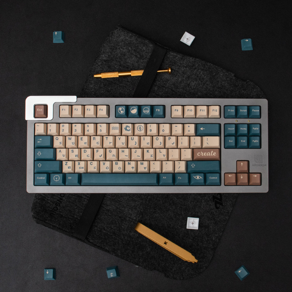 Earth Tones v2 129 Keys PBT Dye Sublimation Cherry Profile Keycaps Set ...