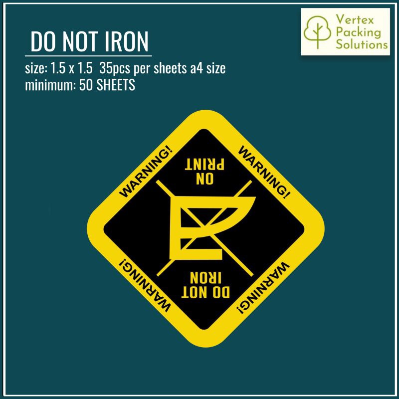 DO NOT IRON STICKER FOR CLOTHES | Shopee Philippines