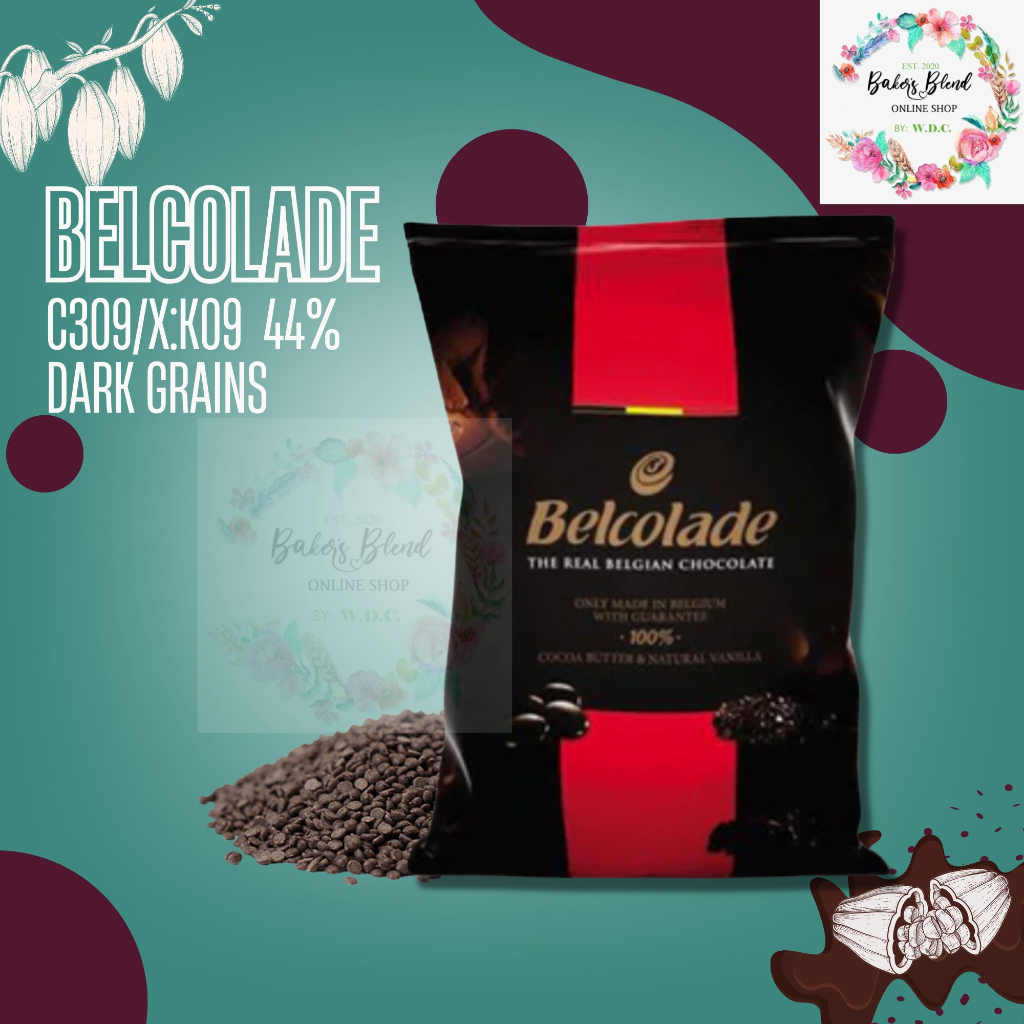 BELCOLADE CT C309/X:K09 44% Dark Selection Cacao Trace Chocolate Grains ...