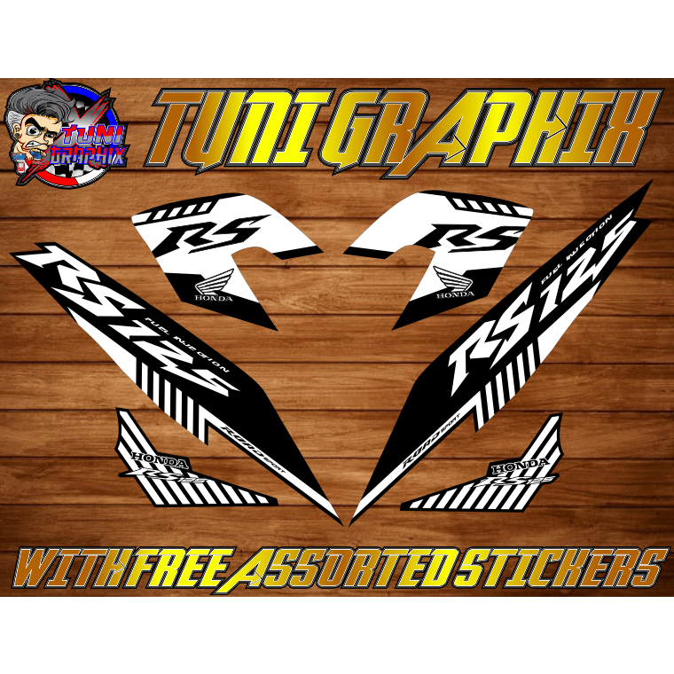 Honda RS 125 Fi Stock Decals (NEW DESIGN 2022) | Shopee Philippines