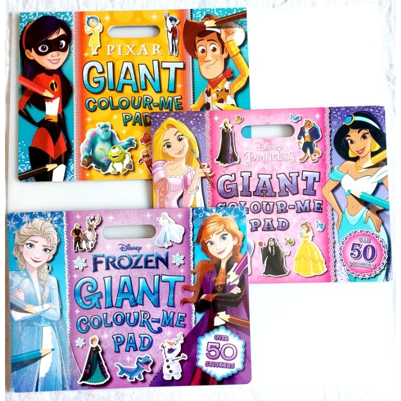 Disney Frozen, Disney Princess Colour-Me Pad - Giant Coloring and ...