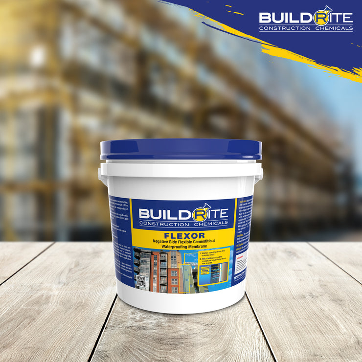 BUILDRITE FLEXOR (5kg) NEGATIVE SIDE CEMENTITIOUS WATERPROOFING 2K ...