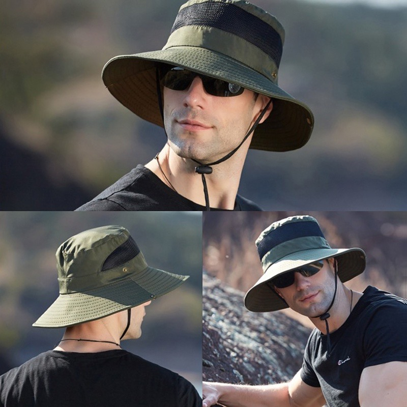 HIGH QUALITY PLAIN WITH NET BREATHABLE BUCKET HAT FOR ADULT UNISEX ...