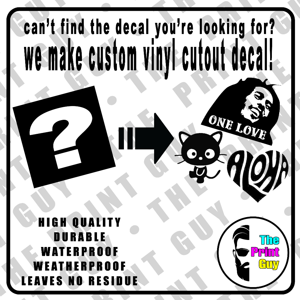 CUSTOM Vinyl Cutout Decal party giveaways wedding stickers | Shopee ...