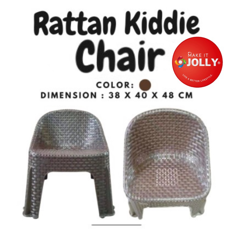 Jolly brand high quality Rattan Stool chair for kids two size available ...
