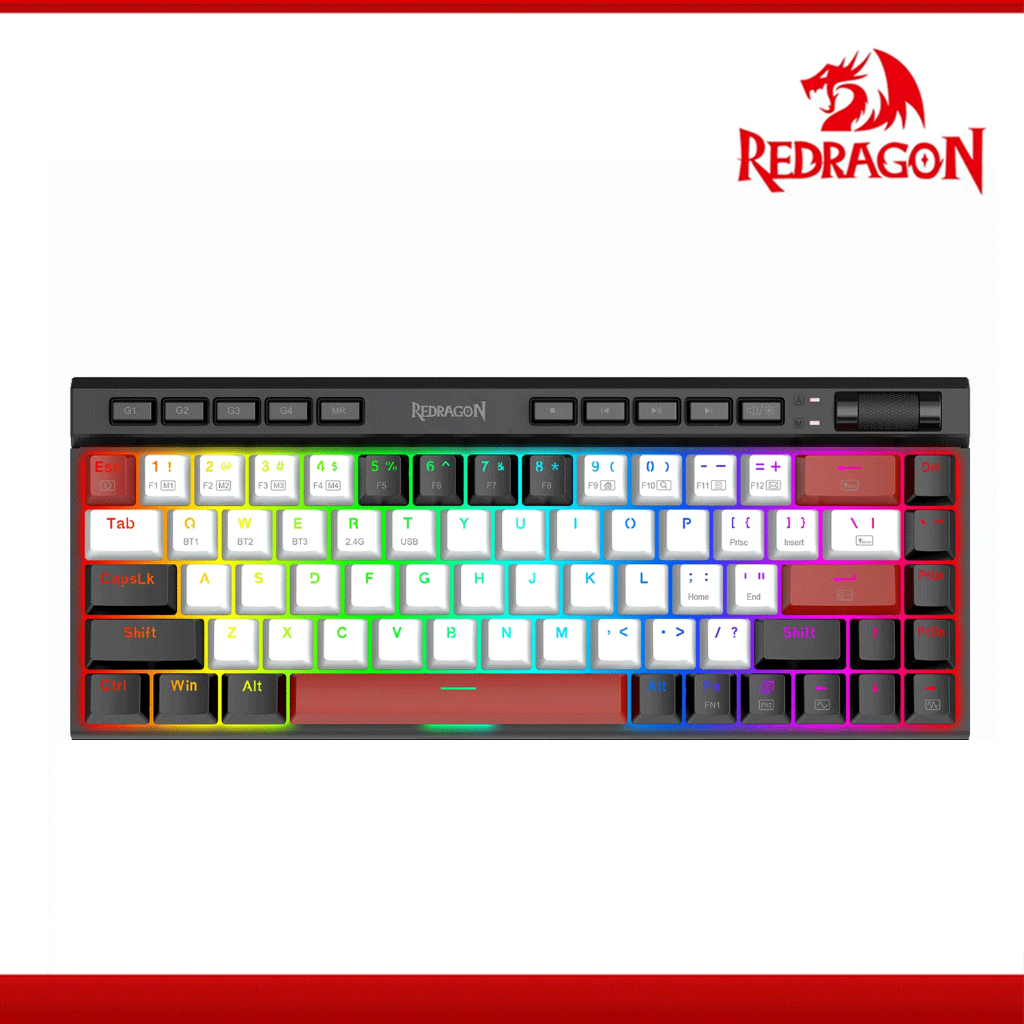 Redragon Magic-Wand Mini Pro Tri Mode RGB 78 Keys Mechanical Gaming ...