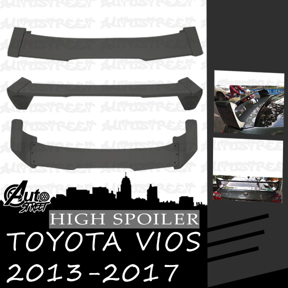 Toyota Vios 2013-2017 GEN 3 TRD High Trunk Spoiler (Matte Black ...