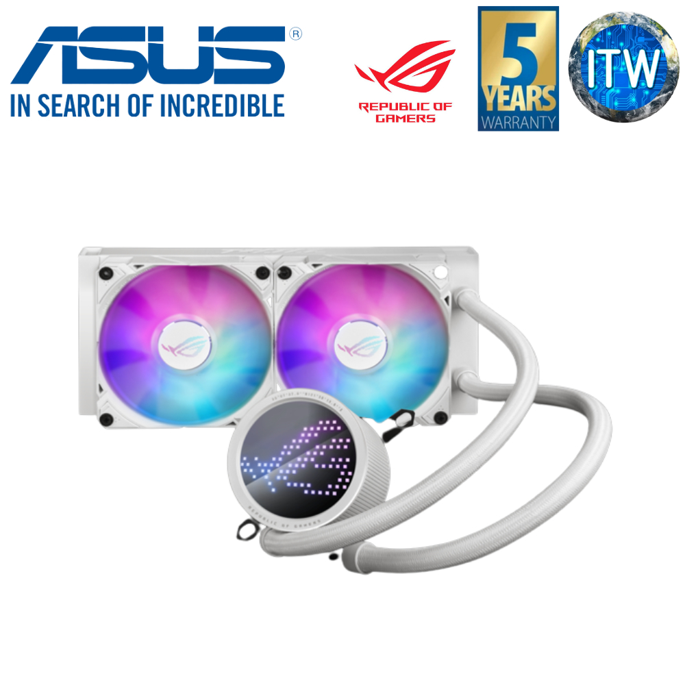 ASUS ROG Ryou III 240 ARGB White Edition AIO CPU Liquid Cooler | itw ...
