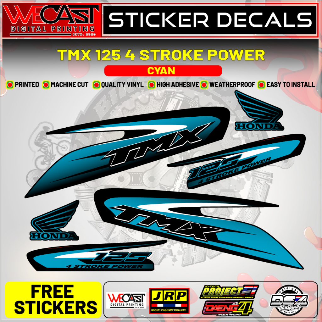 TMX 125 4 STROKE POWER MOTORCYCLE DECALS | Shopee Philippines