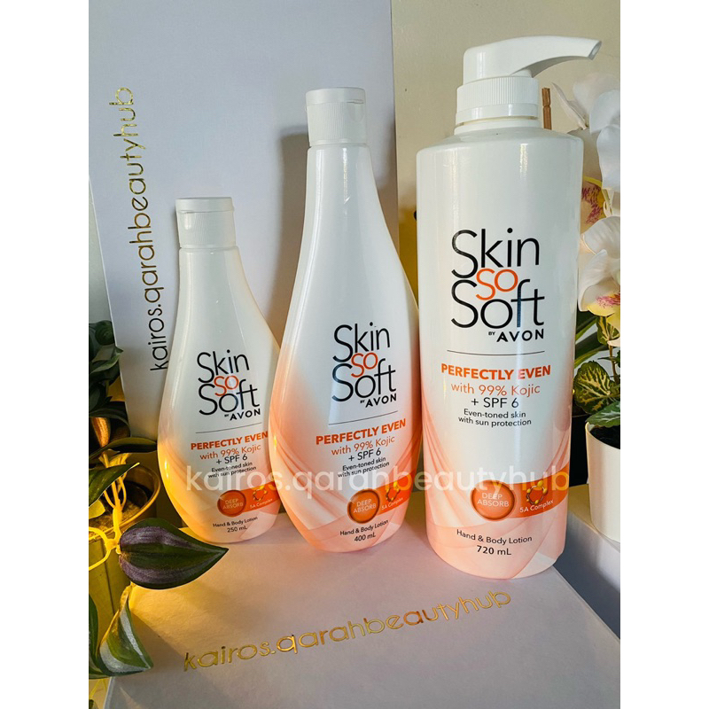 Avon SSS KOJIC Skin so soft whitening hand body lotion /body wash ...